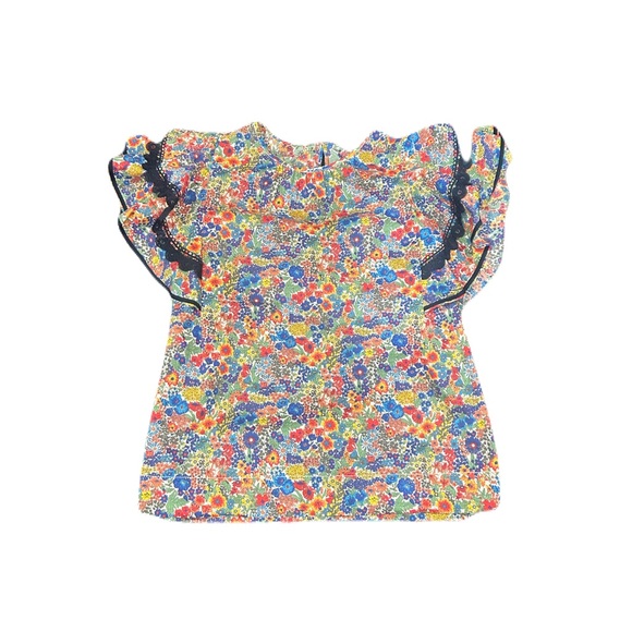 J. Crew | Tops | J Crew Liberty Fabric Floral Blouse | Poshmark